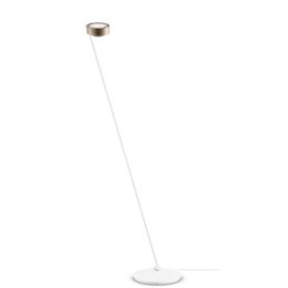 Occhio Sento E LED Lettura 160 Fu&szlig; Rechts Wei&szlig; matt/Gold matt