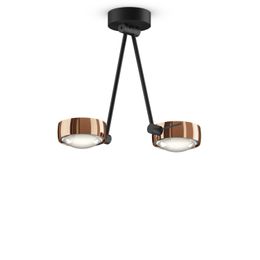 Occhio Sento C LED Soffitto Due Up drehbar 30cm Schwarz matt/Rose Gold