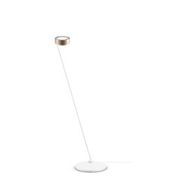 Occhio Sento E LED Lettura 125 Fu&szlig; Rechts Wei&szlig; matt/Gold matt