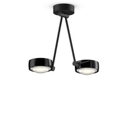 Occhio Sento E LED Soffitto Due Up drehbar 30cm Schwarz matt/Black Phantom