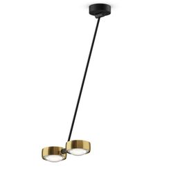 Occhio Sento E LED Soffitto Doppio Up 80cm Schwarz matt/Bronze