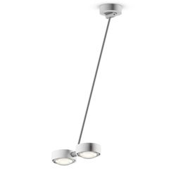 Occhio Sento E LED Soffitto Doppio Up Deckenleuchte 80 cm, Chrom matt/Wei&szlig; matt - Set