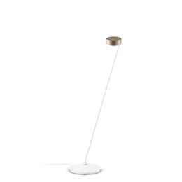 Occhio Sento C LED Lettura 125 Fu&szlig; Links Wei&szlig; matt /Gold matt