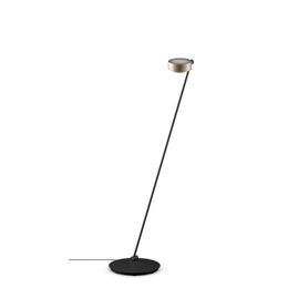 Occhio Sento E LED Lettura 125 Fu&szlig; Links Schwarz matt/Gold matt