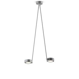 Occhio Sento E LED Soffitto Due Up Pendelleuchte drehbar, 100 cm, Chrom matt - Set