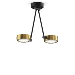 Occhio Sento C LED Soffitto Due Up drehbar 30cm Schwarz matt/Bronze