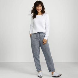 LANDS' END Leinen-Jogginghose, Damen,  Blau, Leinen, by Lands' End