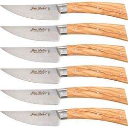 Laguiole Jean Dubost Steakmesser Set 6 tlg., Olive