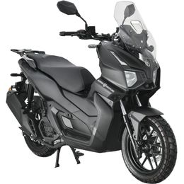 Motorroller Alpha Motors "ADV X-treme 125 ccm EURO 5+ (mit/ohne Topcase)", schwarz (schwarz, schwarz), Motorroller, ohne Topcase, 85 km/h, B:75cm H:130cm L:197cm