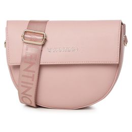 Valentino Handbags Umh&auml;ngetasche VALENTINO BAGS "BIGS", Damen, Gr. B/H/T: 24,5cm x 19cm x 8cm, beige (puder), Lederimitat, unifarben, Taschen Umh&auml;ngetasche, Handtasche Damen Schultertasche mit goldfarbenen Details
