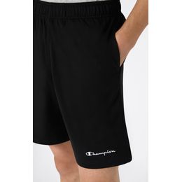Sweatshorts Champion, Herren, Gr. M (48/50), N-Gr, schwarz (nbk, ns), Obermaterial: 60% Baumwolle, 40% Polyester, Hosen Sweatshorts