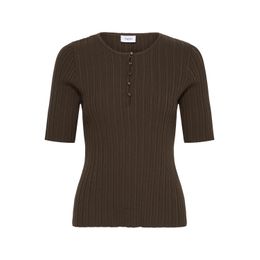 Strickpullover Saint Tropez "Strickpullover SigridaSZ", Damen, Gr. L, braun (chocolate braun), Obermaterial: 72% Viskose LENZING ECOVERO CV LenzEcov. 28% Polyamid PA., Pullover Strickpullover