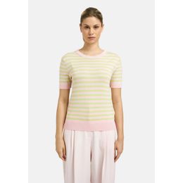 Smith & Soul Rundhalspullover SMITH & SOUL, Damen, Gr. L, rose powder, Feinstrick, Material: 80% Viskose, 20% Polyamid, gestreift, regular fit normal, Rundhals, eingesetzt Rippb&uuml;ndchen, Pullover Rundhalspullover, aus Feinstrick