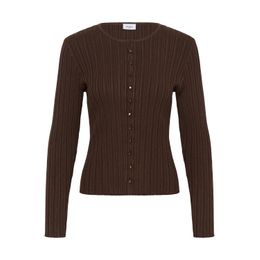 Strickjacke Saint Tropez "Strickjacke SigridaSZ", Damen, Gr. M, braun (chocolate braun), Obermaterial: 72% Viskose LENZING ECOVERO CV LenzEcov. 28% Polyamid PA., Strickjacken Strickjacke