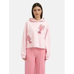 Smith & Soul Kapuzensweatshirt SMITH & SOUL, Damen, Gr. XL, rose powder, Sweatware, Material: 65% Baumwolle, 32% Modal, 3% Elasthan, unifarben, gerade kurz, Rundhals, eingesetzt Rippb&uuml;ndchen, Sweatshirts, mit Rollsaum am Bund