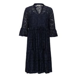 Midikleid Cream "Kleid CRTiley", Damen, Gr. 40, N-Gr, blau (navy blazer), Obermaterial: 60% Baumwolle CO. 40% Polyamid PA., Kleider Midikleid