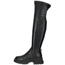 Overkneestiefel Steve Madden "Steve Madden Stiefel Lederimitat", Damen, Gr. 39, schwarz, Lederimitat, Schuhe