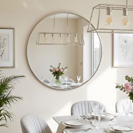 Spiegel OTTO HOME "Wandspiegel Addrik, wahlweise in 2 Gr&ouml;&szlig;en 60x60cm oder 80x80cm", silber, B:60cm H:60cm, Glas, Spiegel, runde Form, in verschiedenen Farben