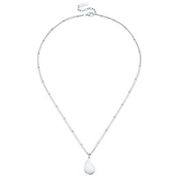 Kette mit Anh&auml;nger "Anh&auml;nger Tropfen, Silber 925", silber, Giorgio Martello MILANO, Halsketten, Damen, 45cm, Silber 925 (Sterlingsilber)