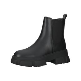 Stiefelette Steve Madden "Steve Madden Stiefelette Leder/Textil", Damen, Gr. 39, schwarz, Leder, Textil, Schuhe Stiefelette
