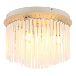 Globo LIGHTING Deckenleuchte "GORLEY", sandfarben matt, 5, &Oslash; 32cm H: 23cm, 1 Stk., Leuchten, Deckenleuchte f&uuml;r Wohn- & Esszimmer Glasst&auml;be, Deckenleuchte