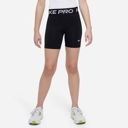 Shorts Nike "G NP DF 5IN SHORT", Jungen, Gr. S (128/134), N-Gr, schwarz, wei&szlig;, Obermaterial: 83% Polyester, 17% Elasthan, Hosen Shorts, elastisches Material, f&uuml;r sportliche Aktivit&auml;ten