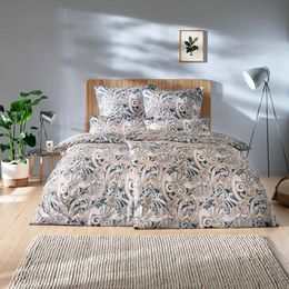Bettw&auml;sche Estella "Anastasia", navy, B/L: 135cm x 200cm, 1 Stk., 2 Stk., Mako-Satin, B/L: 80cm x 80cm & 40cm x 80cm, Mako-Satin, Obermaterial: 100% Baumwolle, Bettw&auml;sche, Bettw&auml;sche