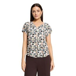 Schlupfbluse Cartoon "Damen mit V-Ausschnitt", Damen, Gr. 34, nature, grau, Obermaterial: 100% Viskose, l&auml;ssig geschnitten normal, V-Ausschnitt, Blusen Schlupfbluse