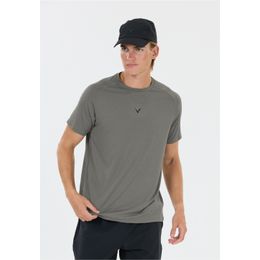 Funktionsshirt Virtus "Neva", Herren, Gr. L, grau, 56% Polyester, 37% Polyamid, 7% Elasthan, unifarben, normal, Rundhals, Shirts Funktionsshirt, 4-Wege Stretch