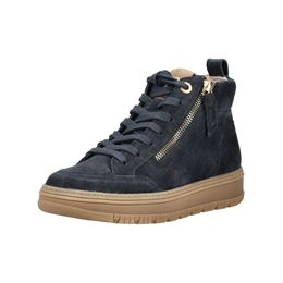 Sneaker Paul Green "Paul Green Sneaker Veloursleder", Damen, Gr. 37, blau, Veloursleder, Schuhe Sneaker