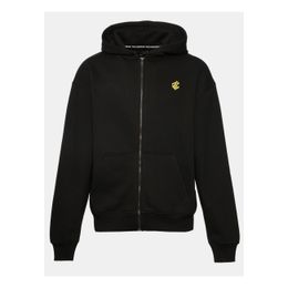 Funktions-Kapuzensweatjacke Rocawear "Rocawear Rocawear Real Zip Hoodies", Herren, Gr. S, schwarz, 80% Baumwolle, 20% Polyester, unifarben, Sweatjacken