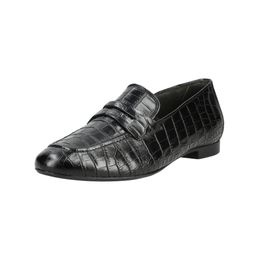Slipper Paul Green "Paul Green Halbschuhe Leder", Damen, Gr. 38,5, schwarz, Leder, Schuhe Slipper