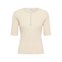 Strickpullover Saint Tropez "Strickpullover SigridaSZ", Damen, Gr. L, wei&szlig; (ice), Obermaterial: 72% Viskose LENZING ECOVERO CV LenzEcov. 28% Polyamid PA., Pullover Strickpullover