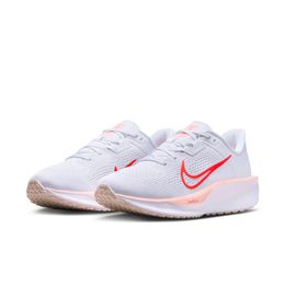 Laufschuh Nike "WMNS QUEST 6", Damen, Gr. 39, wei&szlig;, bright crimson, washed coral, Textil, Schuhe Laufschuh