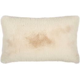 Dekokissen Pad "Evita", ivory, unifarben, B:35cm L:60cm, Polyester, Dekokissen_Sitzkissen_Kissenh&uuml;llen, Kunstfell