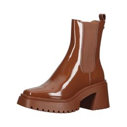 Stiefelette Steve Madden "Steve Madden Stiefelette Lederimitat", Damen, Gr. 40, cognac, Lederimitat, Schuhe Stiefelette