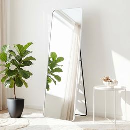 Spiegel OTTO HOME "Standspiegel Addrik, wahlweise in 2 Gr&ouml;&szlig;en 150x40cm oder 160x50cm", wei&szlig;, B:50cm H:160cm T:2,7cm, Glas, Spiegel, Ganzk&ouml;rperspiegel mit Sicherheitsglas, in verschiedenen Farben