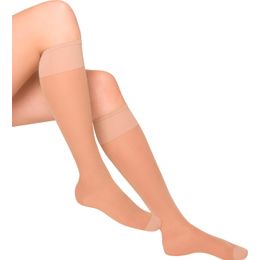 Damen St&uuml;tzkniestr&uuml;mpfe beige, Gr&ouml;&szlig;e 0