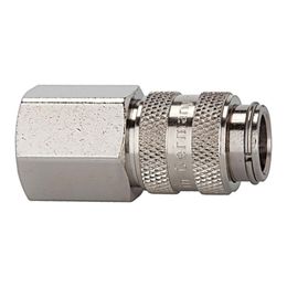 Riegler Schnellverschlusskupplung NW 5, Messing vernickelt, G 1/8 IG (243.20-N)