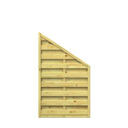 Wellker Sichtschutzzaun KDI Holz Anschluss Sichtschutz Lamellenzaun, 89x149x89 cm