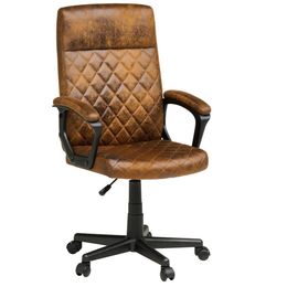 Livetastic Drehstuhl, Bronze, Metall, Kunststoff, Textil, Drehkreuz, 61x110x59 cm, inklusive Armlehnen, Arbeitszimmer, B&uuml;rost&uuml;hle, Drehst&uuml;hle