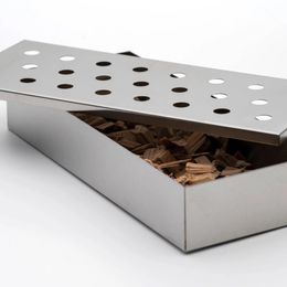 R&auml;ucherbox | viereckig, Edelstahl