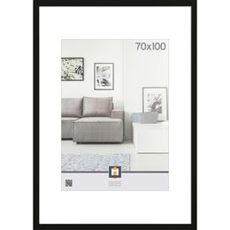 Bilderrahmen, Schwarz, Kunststoff, rechteckig, 74.8x104.8x1.5 cm, Bilder und Zubeh&ouml;r, Bilderrahmen, Bilderrahmen Kunststoff