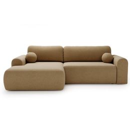 ECKSOFA Savana Hellbraun Links