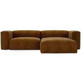 ECKSOFA Landi Braun Rechts