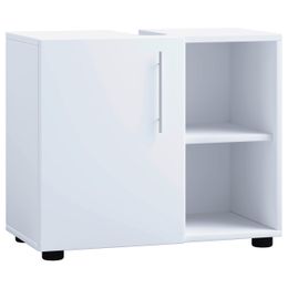 Waschbeckenunterschrank Flandu III Wei&szlig;