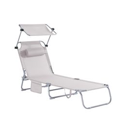 sobuy SONNENLIEGE Beige
