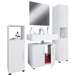 Badezimmer Flandu II Wei&szlig;