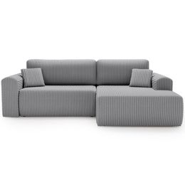 ECKSOFA Belvio Hellgrau Rechts