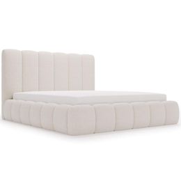 POLSTERBETT Imperial 140x200 Boucl&eacute;-Stoff Creme